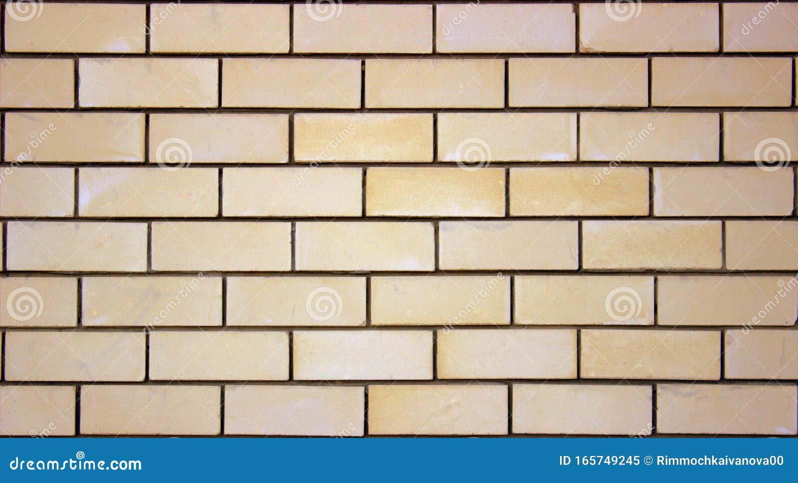 Modern Brickwork Peach Color. it is Made of Smooth Brick, the Seams are ...