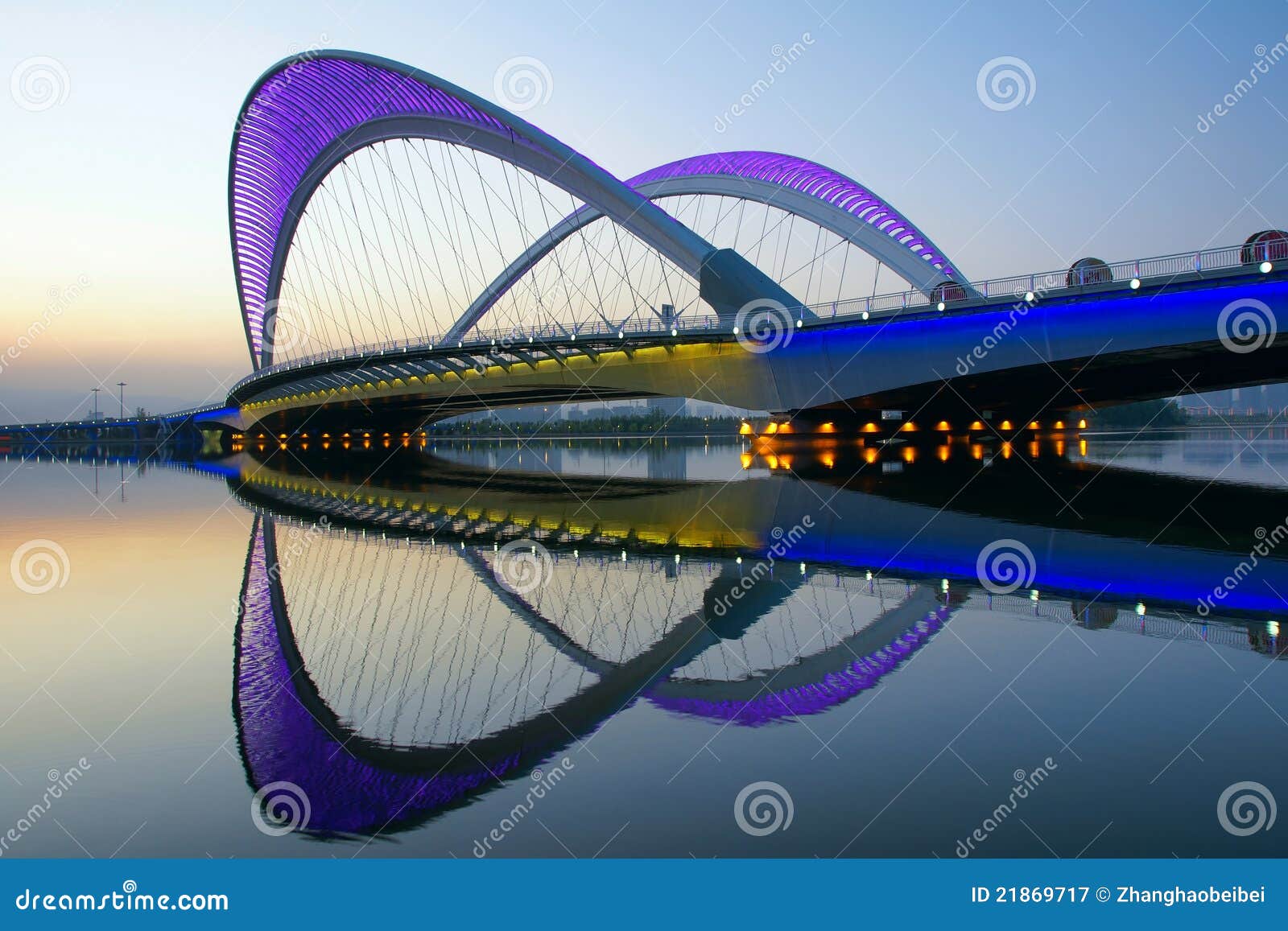 Modern bridge stock image. Image of cove, arch, nanzhonghuan - 21869717