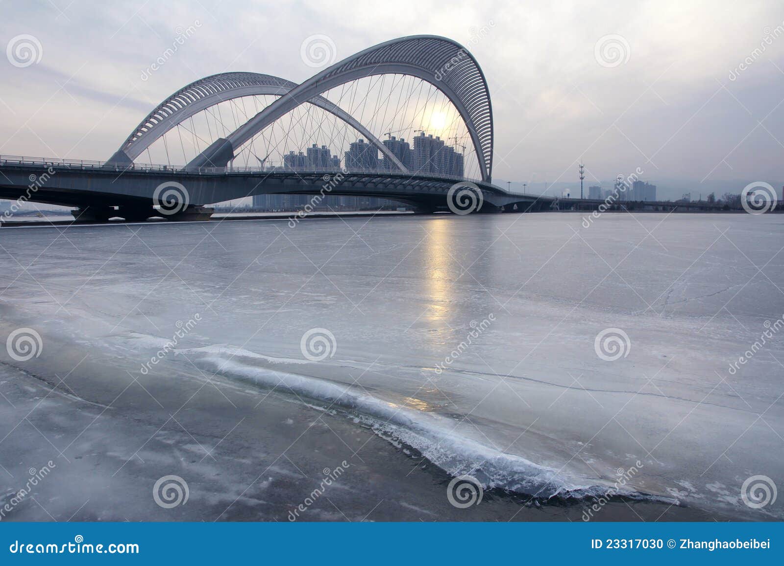 Modern bridge stock photo. Image of bridges, river, shanxi - 23317030