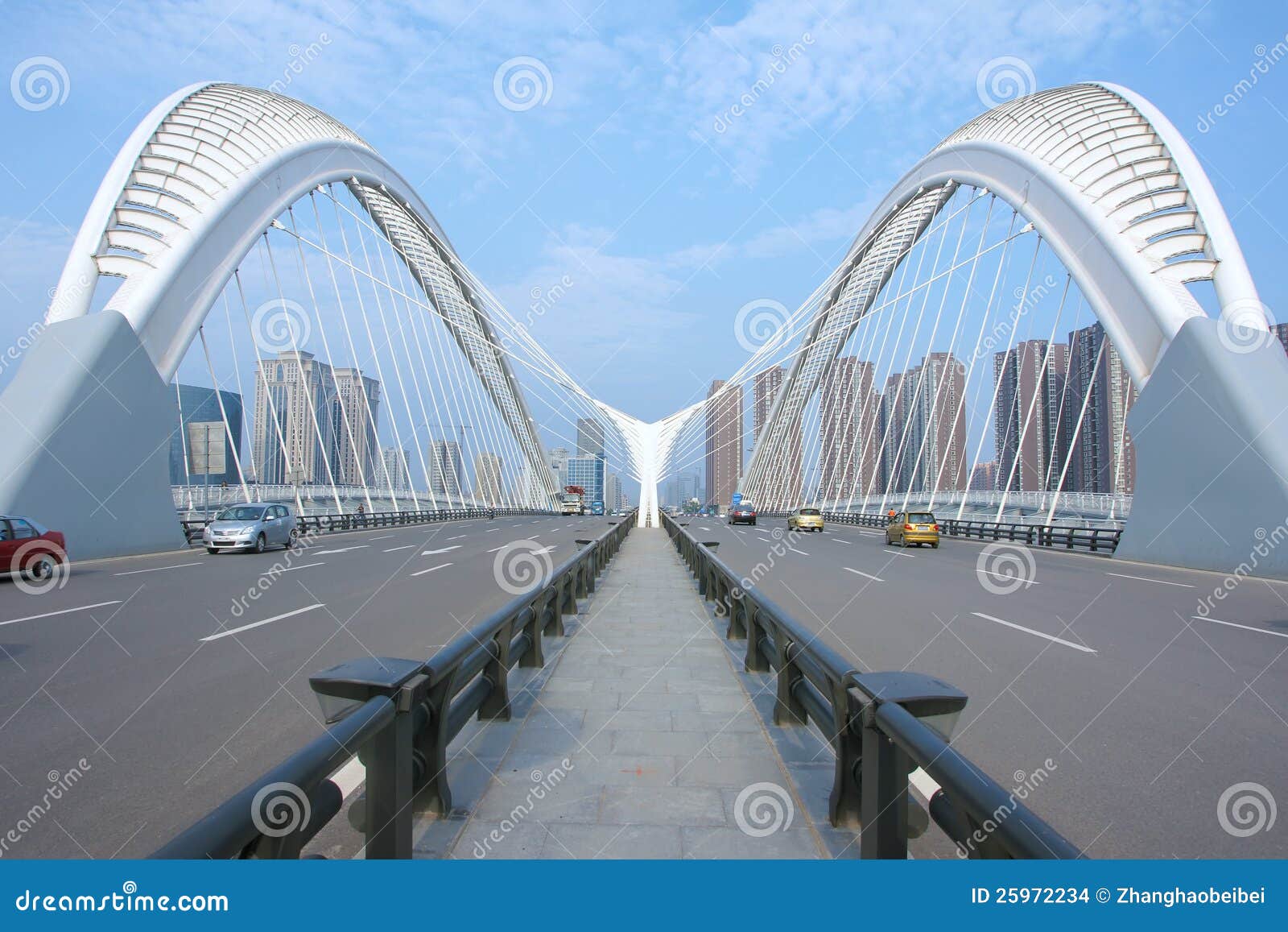 Modern bridge stock photo. Image of highroad, landscape - 25972234