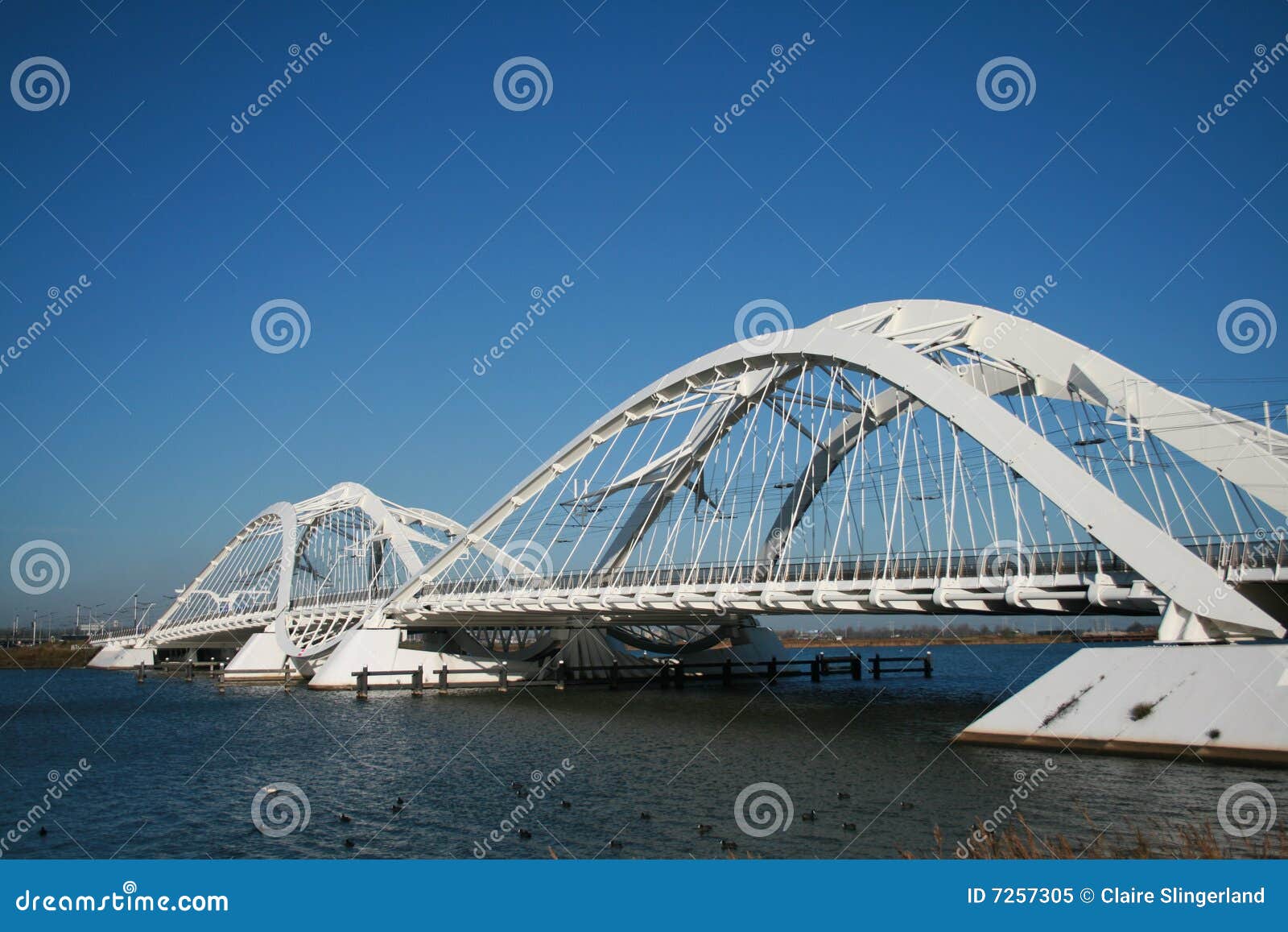 Modern Bridge stock image. Image of amsterdam, transportation - 7257305