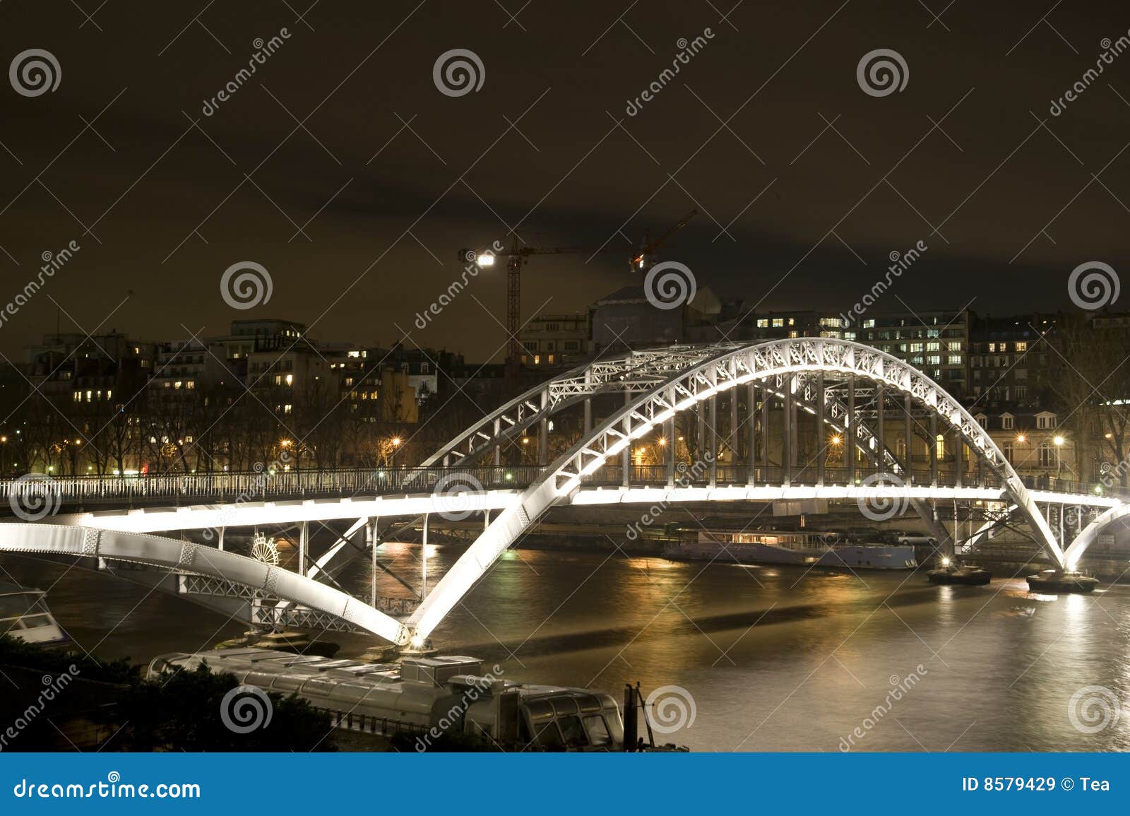 Modern bridge stock image. Image of road, famous, european - 8579429
