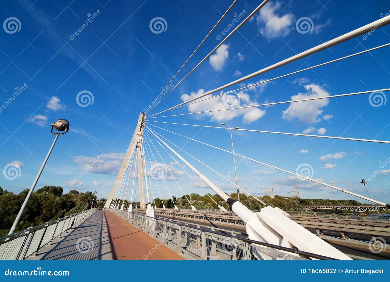 Modern Bridge Abstract Architecture Stock Photo - Image of suspension ...