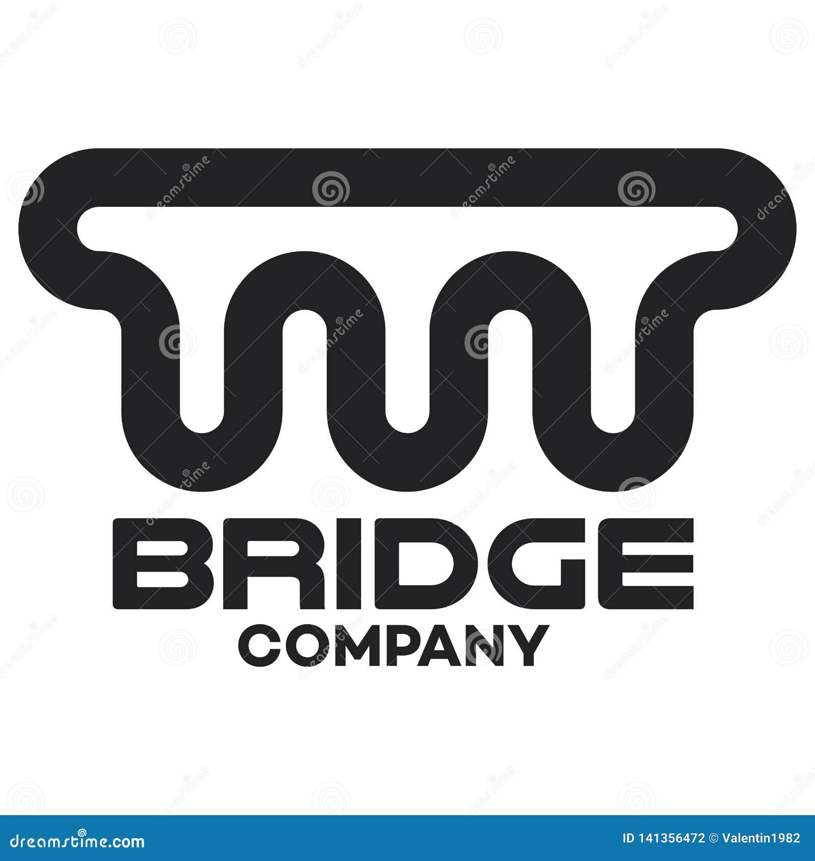 Modern Bridge, With Towering Columns And Sleek Design, Spanning Busy ...