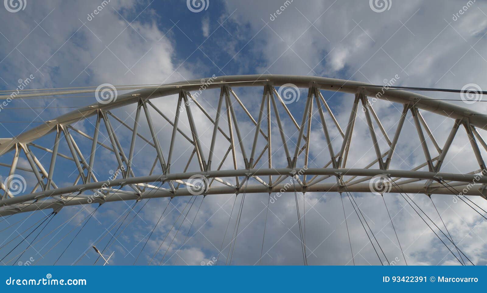 Modern Bridge Low-angle View Stock Image - Image of garbatella, rome ...