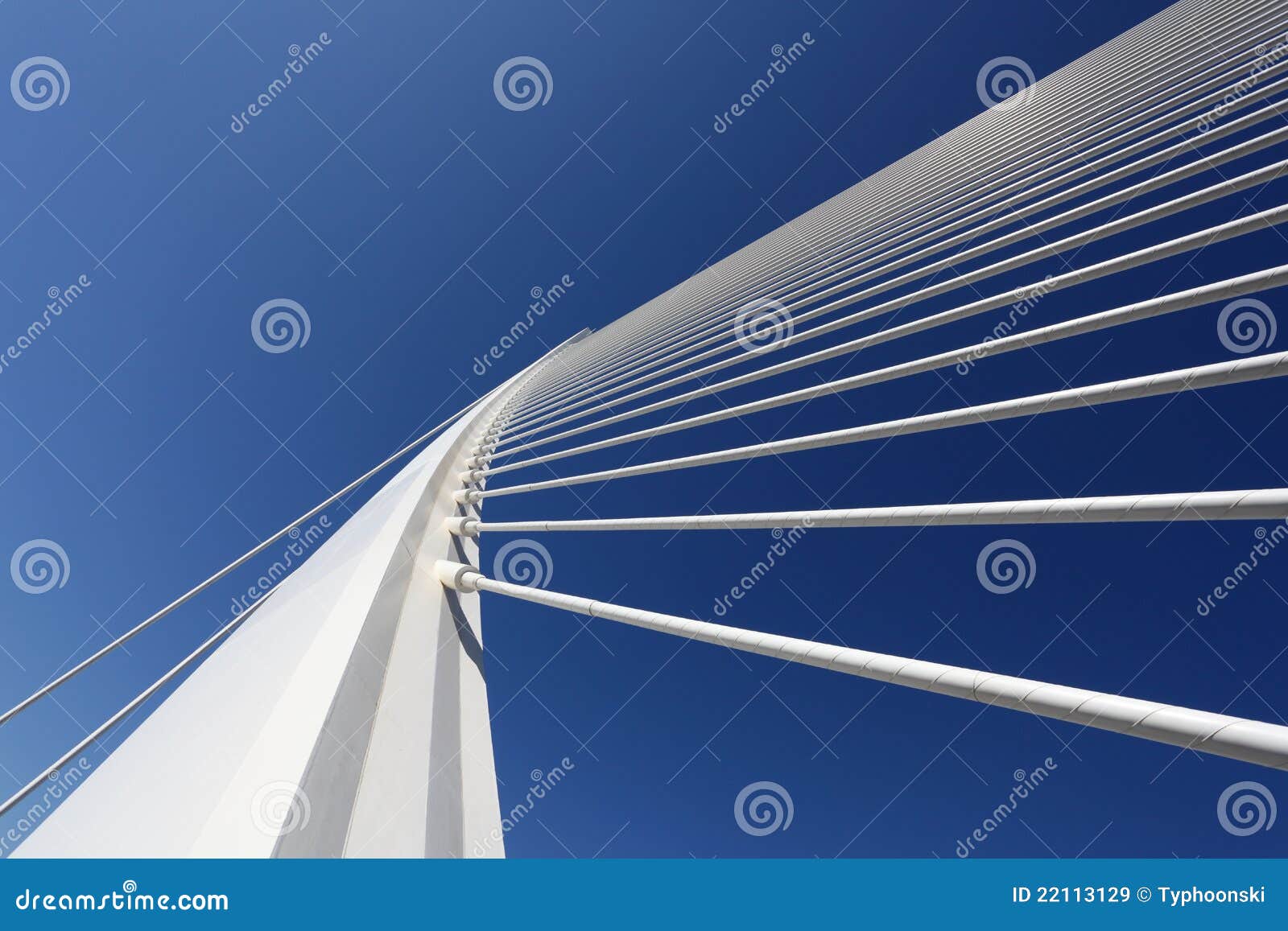 Modern bridge pylon stock image. Image of bridge, spanning - 22113129