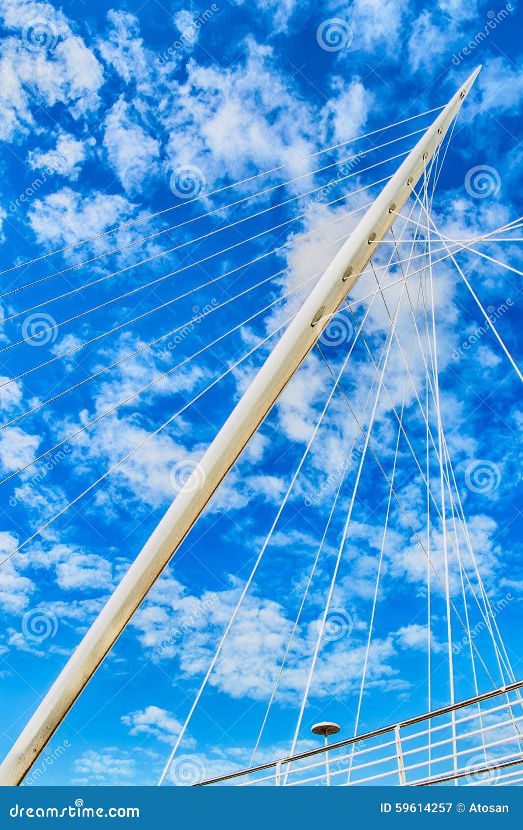 Modern bridge pylon stock image. Image of bridge, design - 59614257