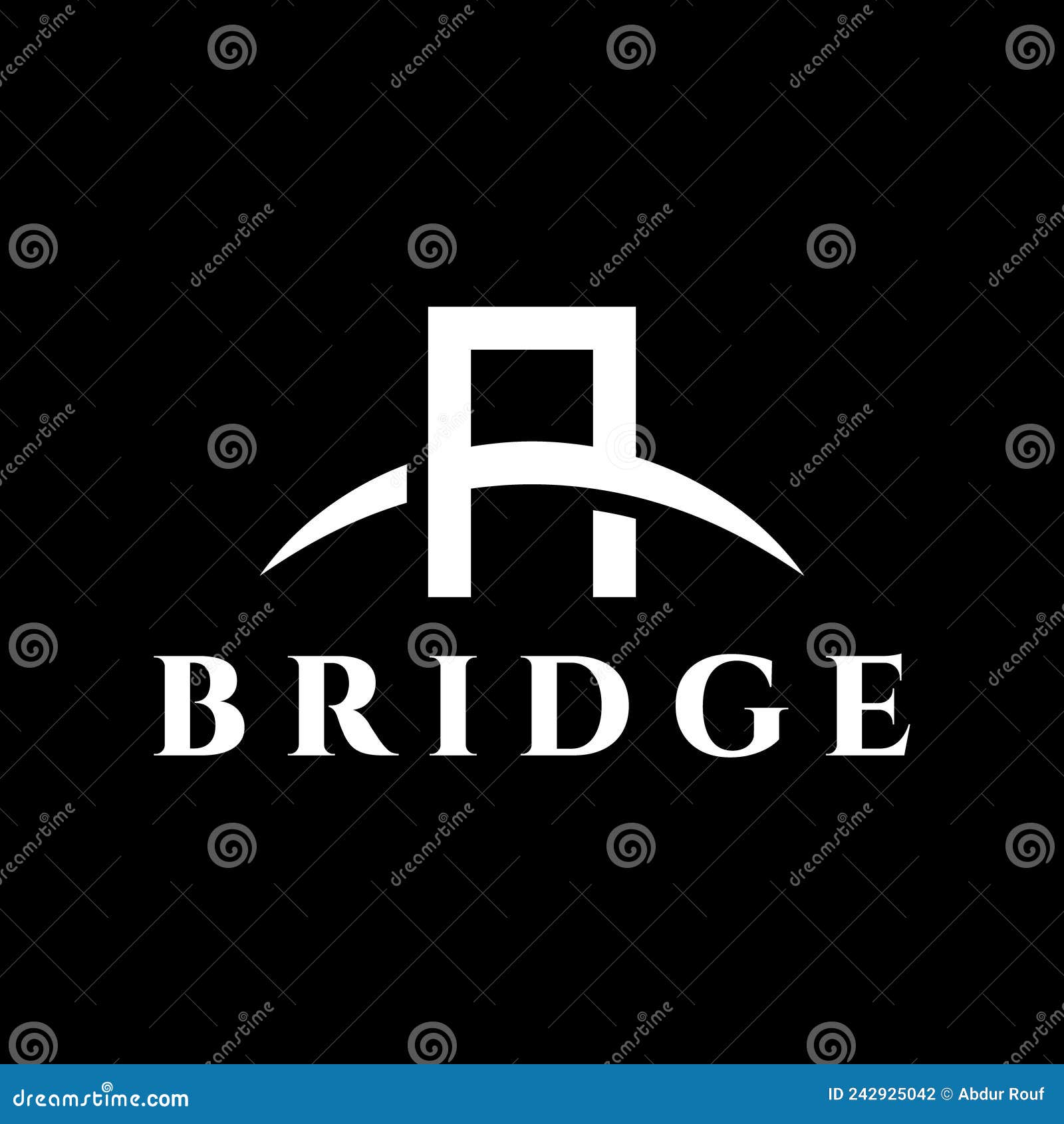 Modern bridge logo design stock vector. Illustration of building ...