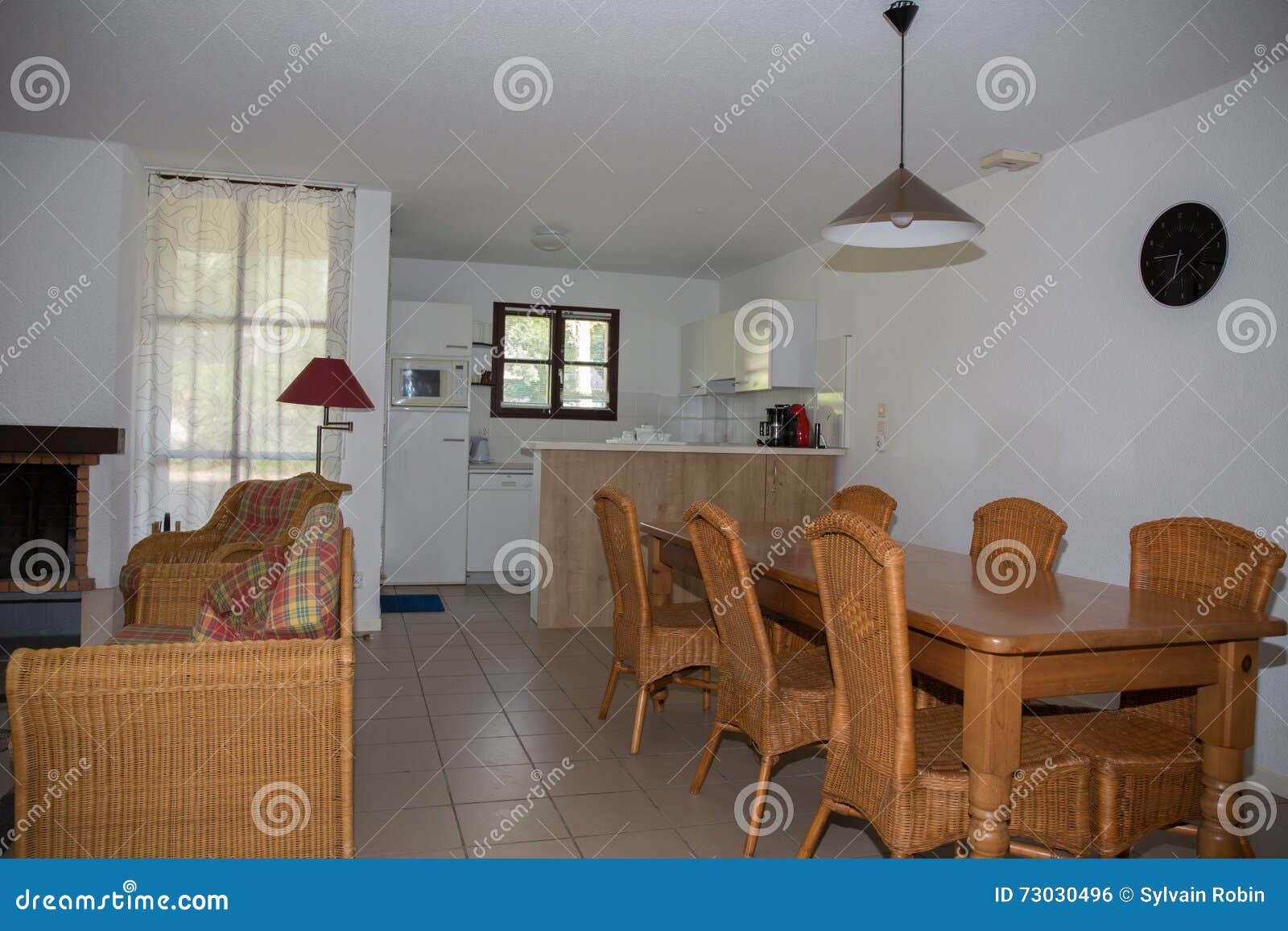 Modern, Bright, Clean, Living Room in a House Stock Photo - Image of ...