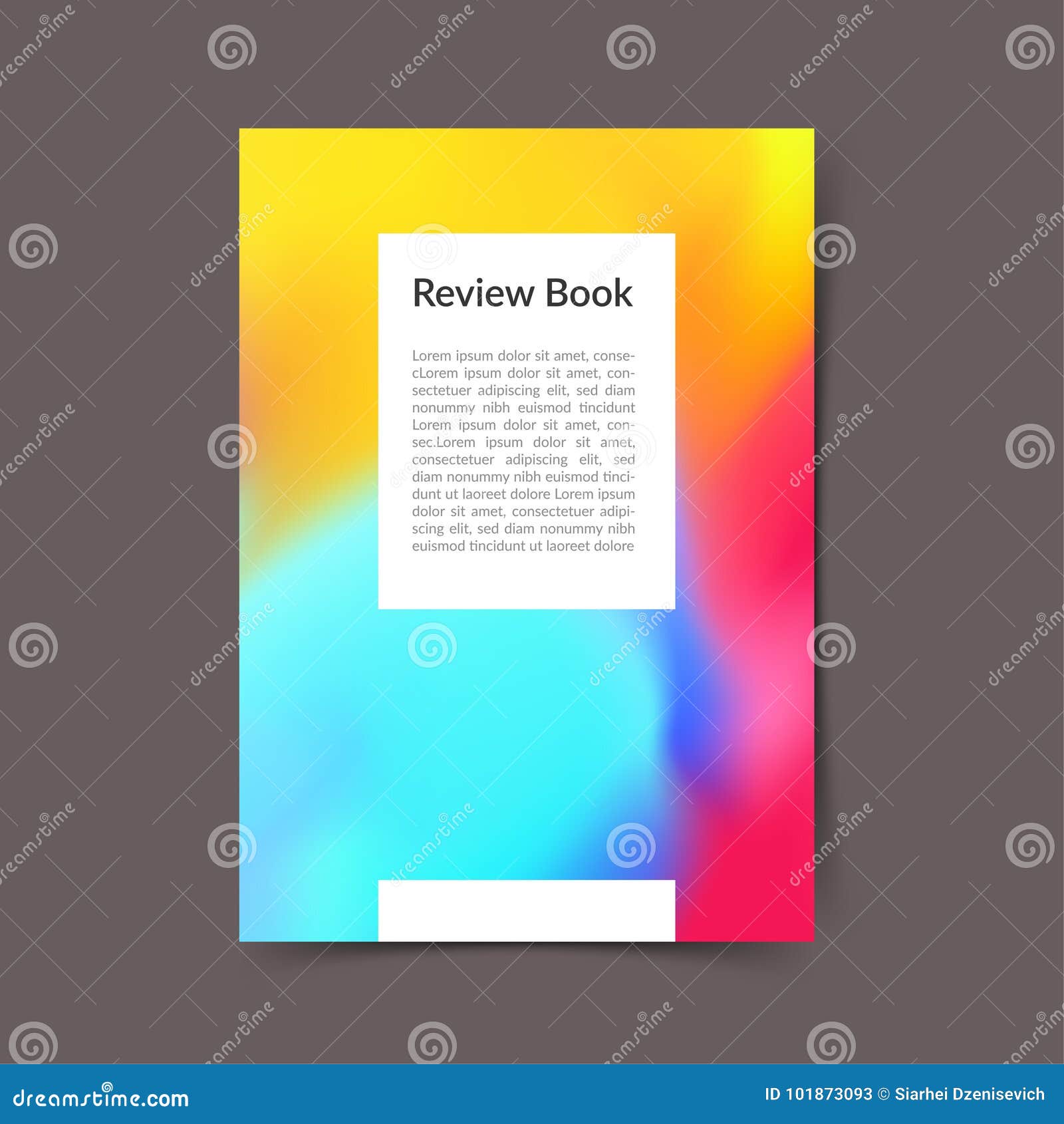 Modern Bright Color Harmony Office Folder Layout Template Stock Vector ...