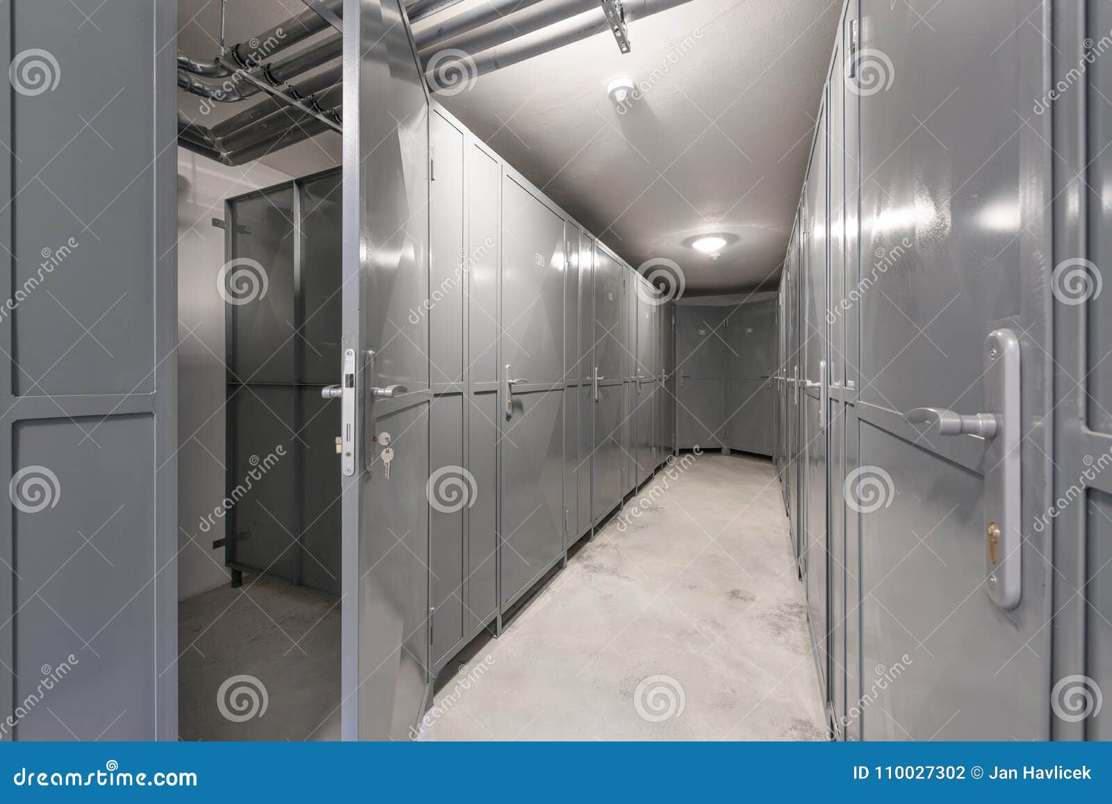 Empty storage areas stock photo. Image of empty, clean - 110027302
