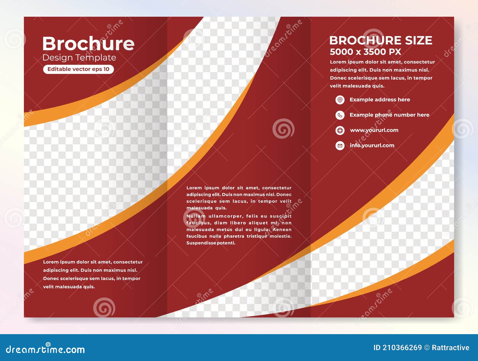Modern Brochure Design Template with Cool Gradient Color Stock Vector ...