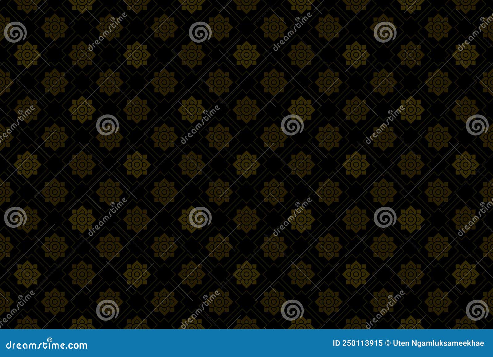 Modern Brown Eight-pointed Star Thai Style Art Pattern Background Stock ...