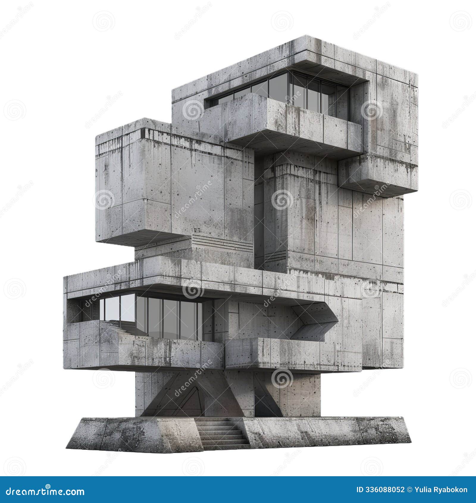Isolated Brutalist Structure In Arctic Landscape Stock Photography ...