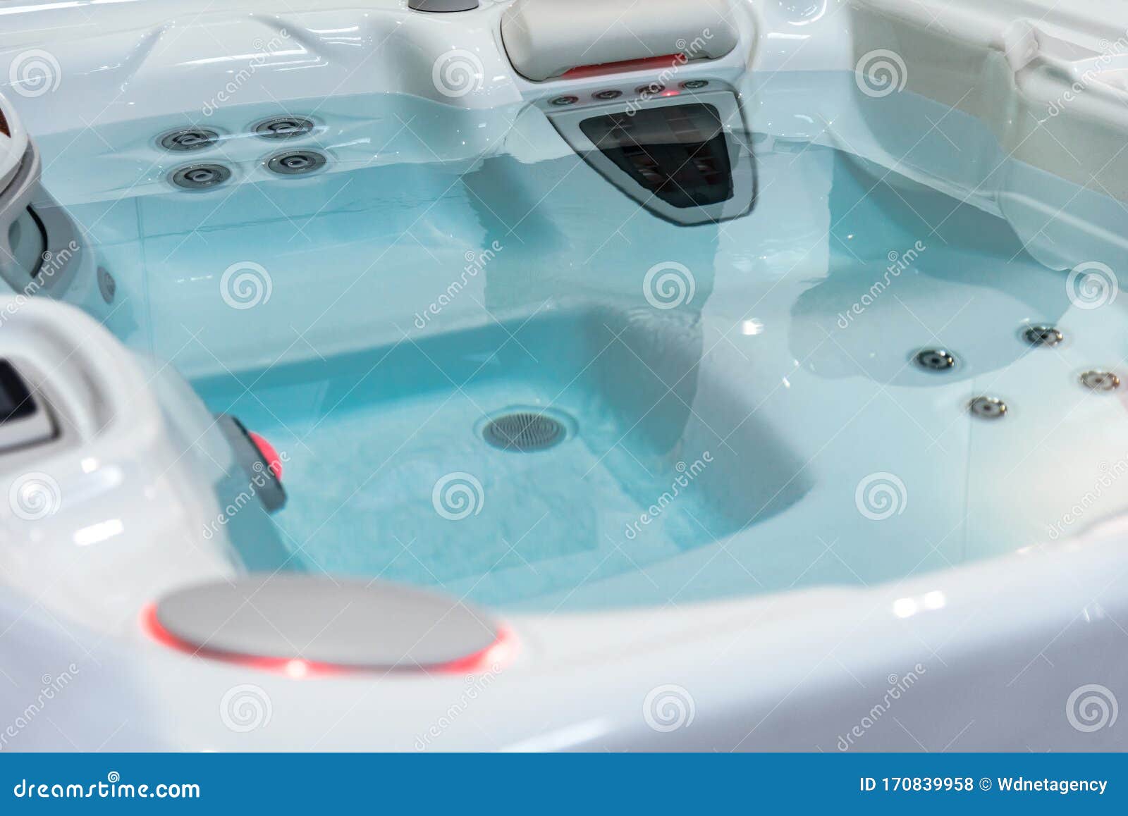 Jacuzzi Spa Bath stock photo. Image of bathroom, expensive - 170839958