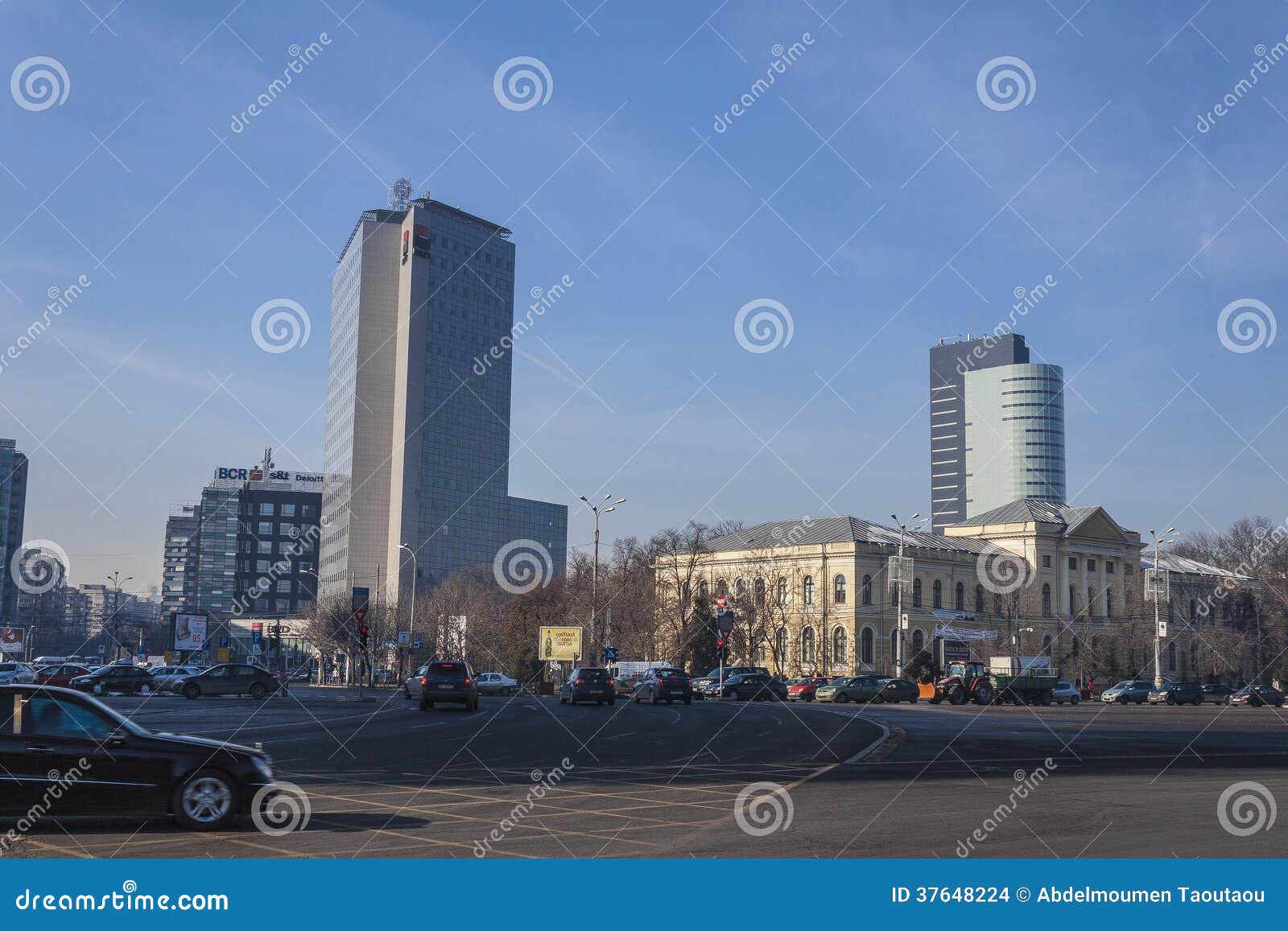 Modern Bucharest editorial stock image. Image of colorful - 37648224