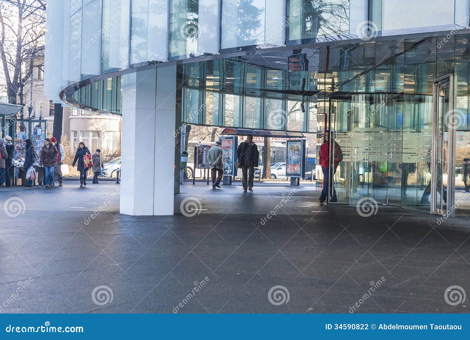 Modern Bucharest editorial photography. Image of balcony - 34590822