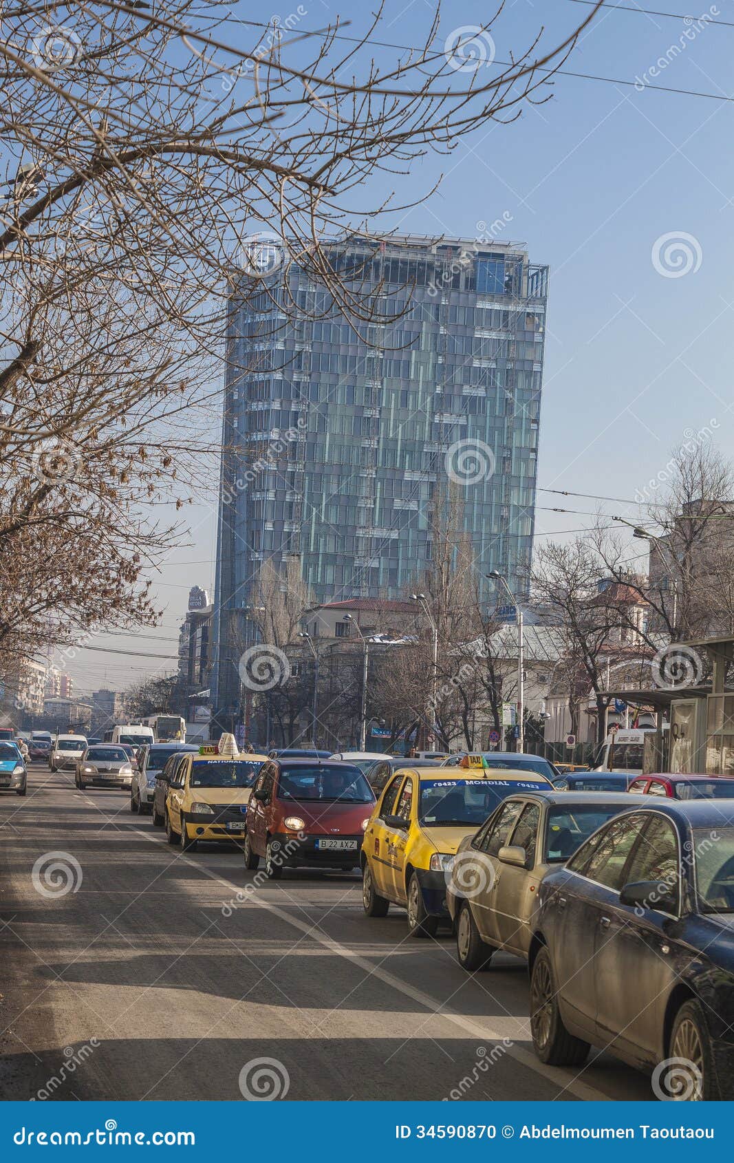 Modern Bucharest editorial image. Image of deloitte, agglomeration ...