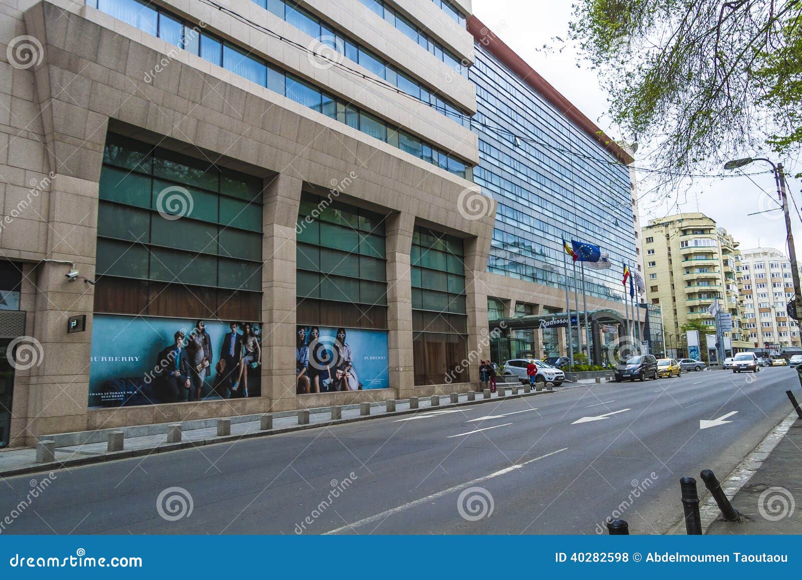 Modern Bucharest editorial stock photo. Image of balcony - 40282598