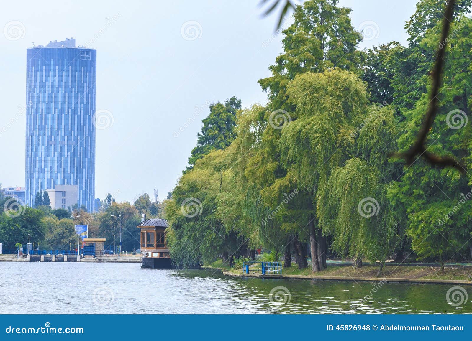 Modern Bucharest editorial stock photo. Image of buss - 45826948