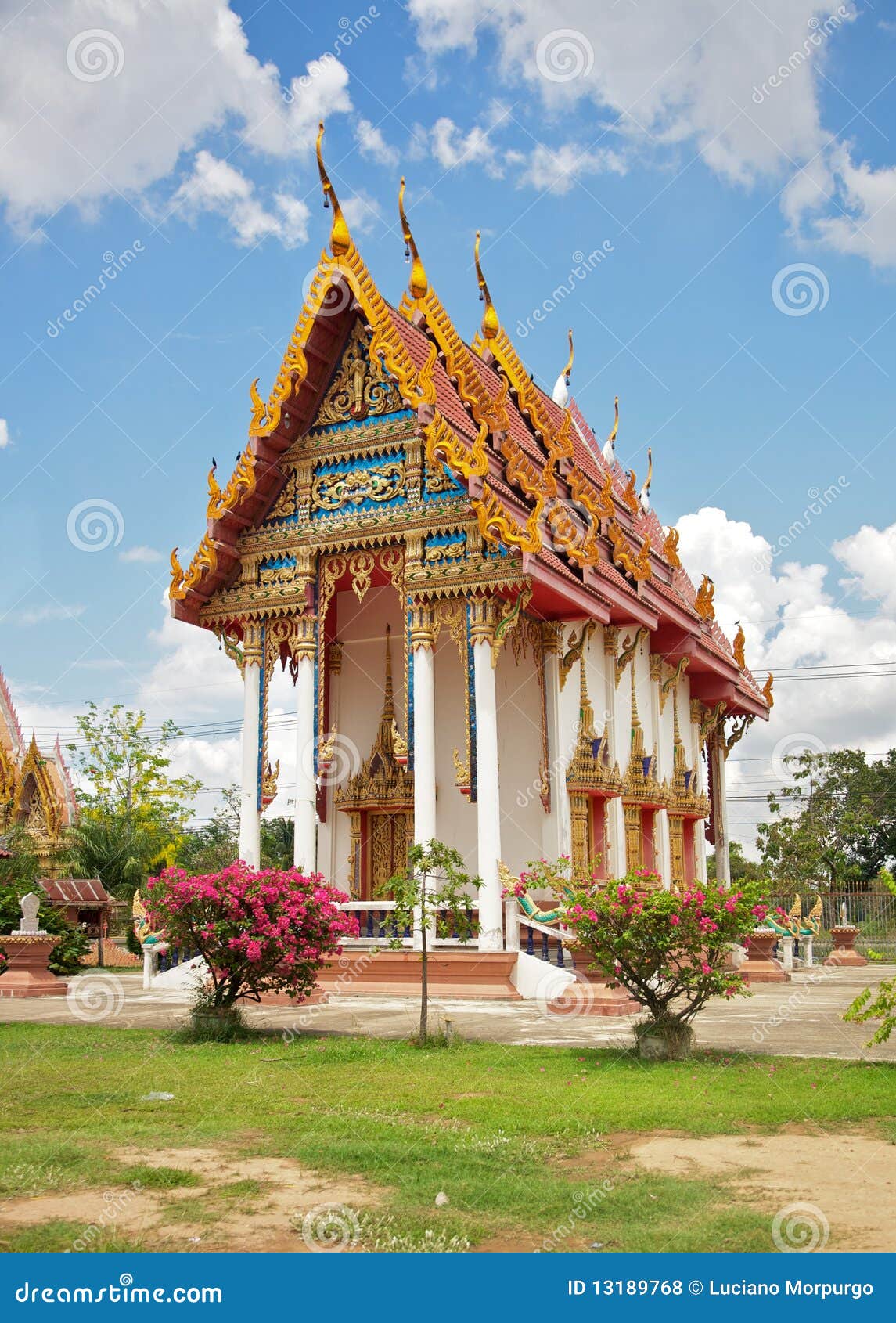 Modern Buddhist Church in Sukhothai, Thailand Stock Photo - Image of ...