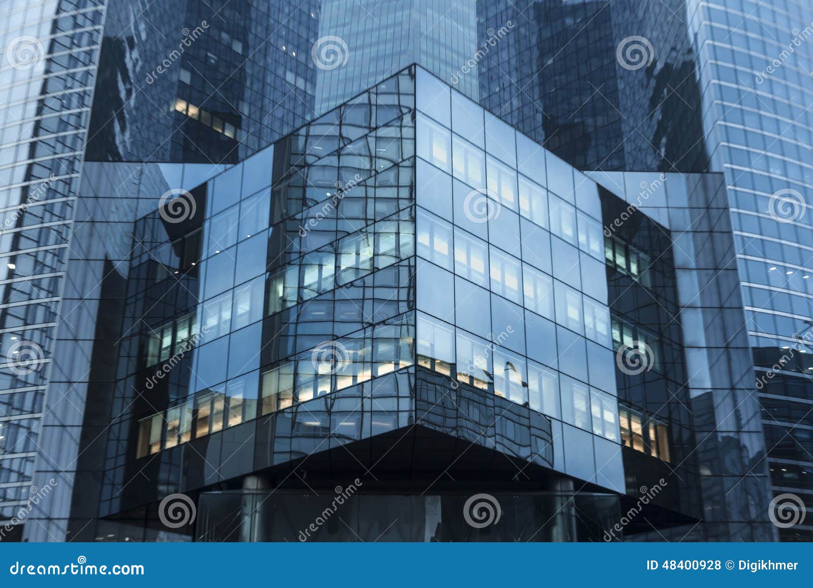 Modern building abstract stock photo. Image of mirror - 48400928