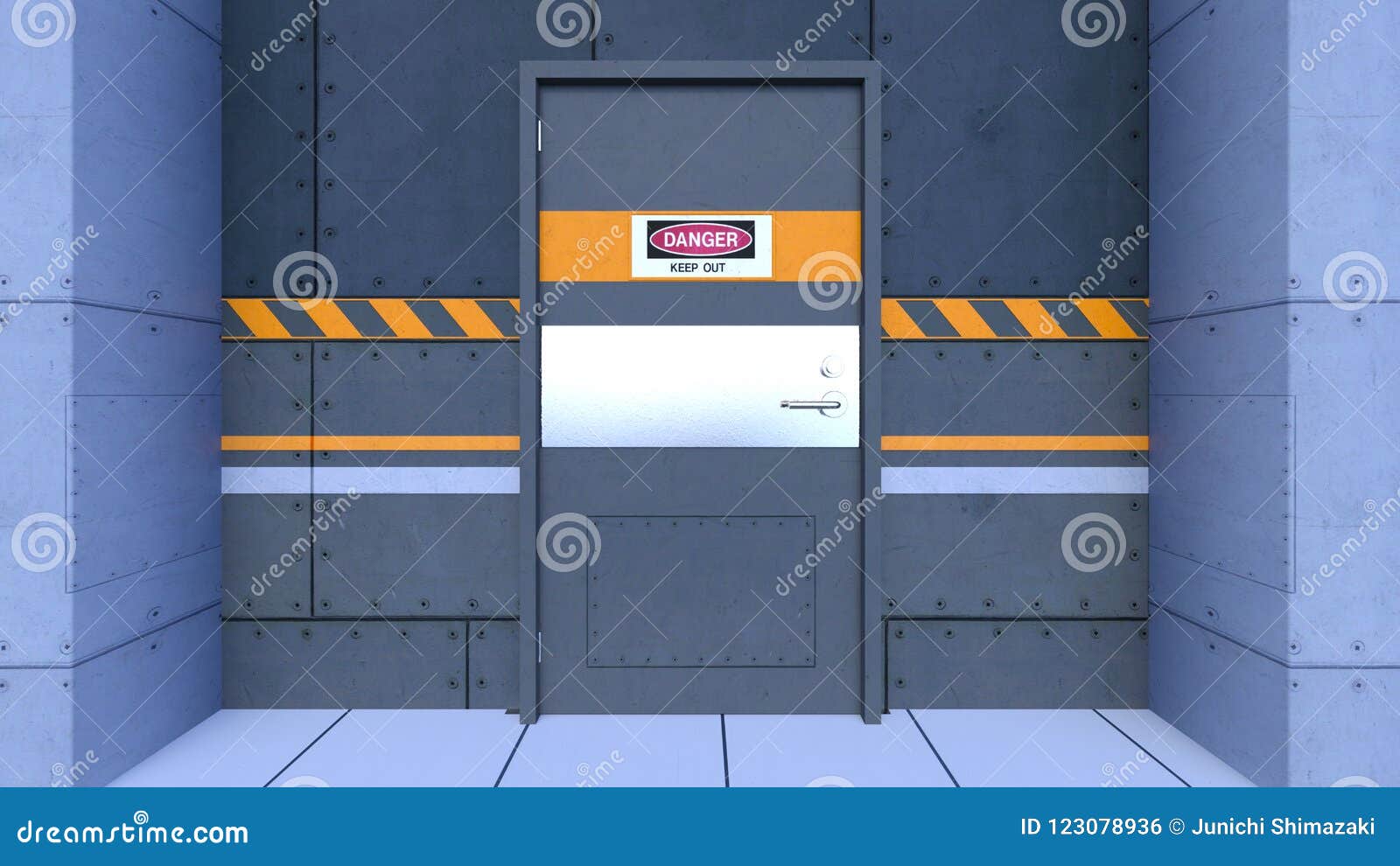 Modern building aisle stock illustration. Illustration of 3dcg - 123078936
