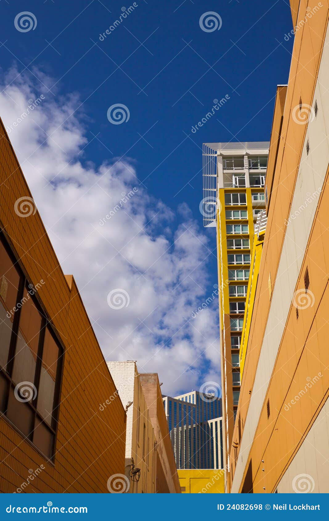 Modern Building in Alley stock photo. Image of outside - 24082698