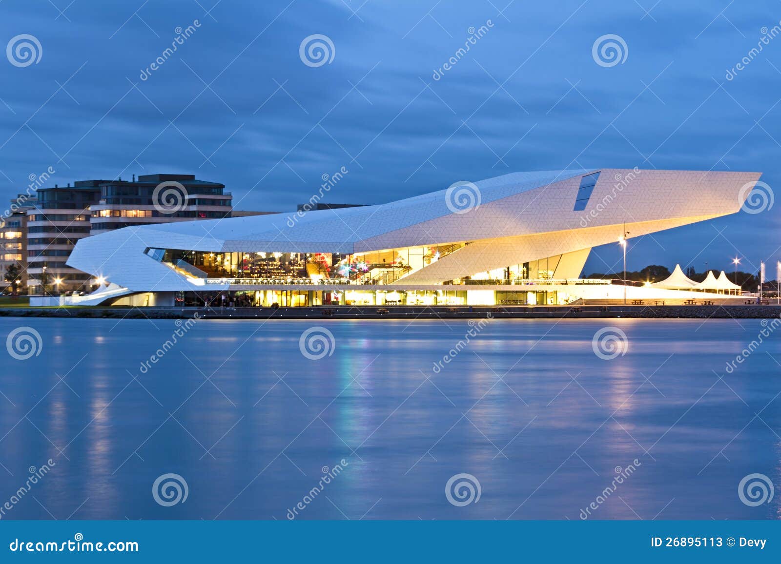 Modern Building in Amsterdam Netherlands Stock Image - Image of ...