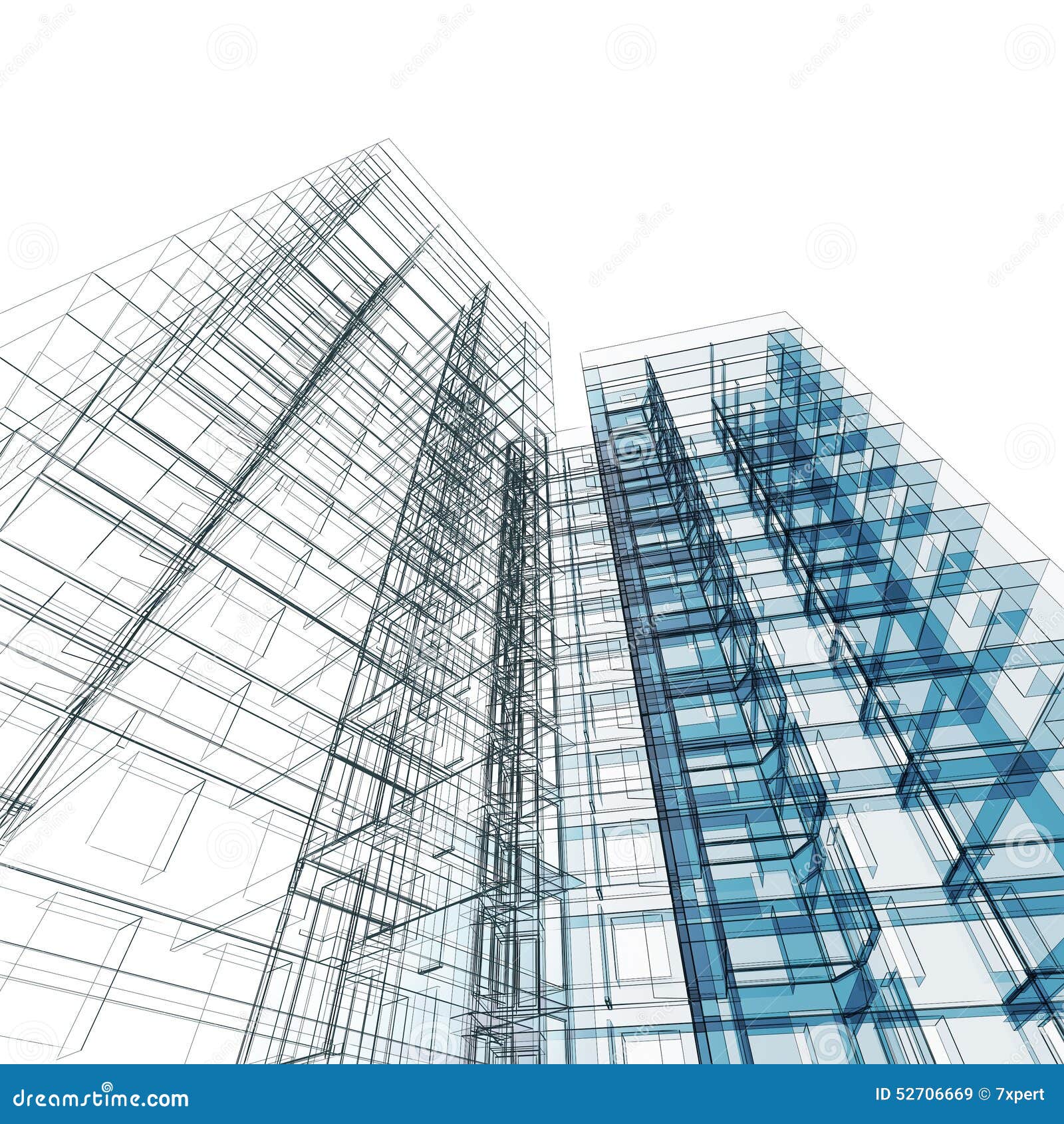 Modern building stock illustration. Illustration of real - 52706669