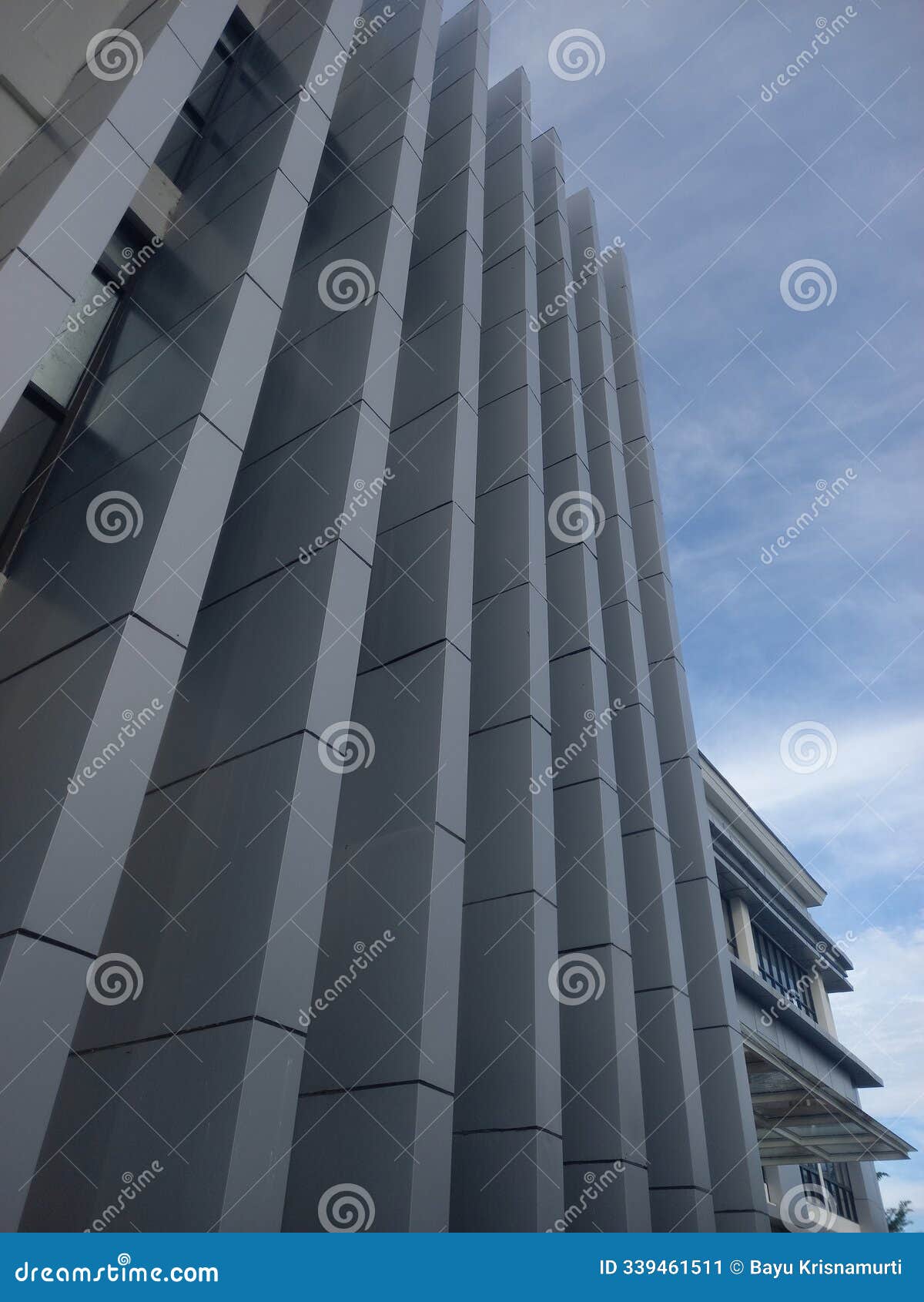 Modern Building Architecture in the Form of a Building with Abstract ...