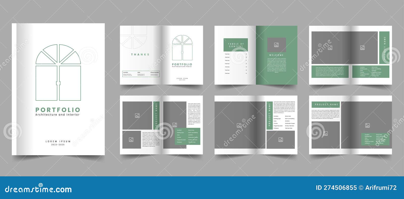Modern Building and Architecture Portfolio Template, Brochure Layout ... Modern Building and Architecture Portfolio Template, Brochure Layout ...