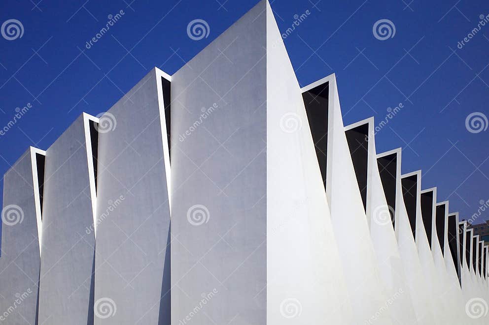 Modern Building Architecture Stock Image - Image of wing, ceiling ...