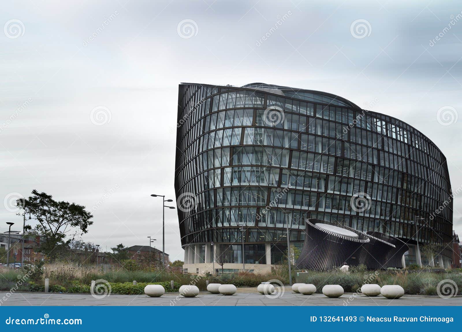 Modern Building Arhitecture in Manchester Editorial Stock Photo - Image ...