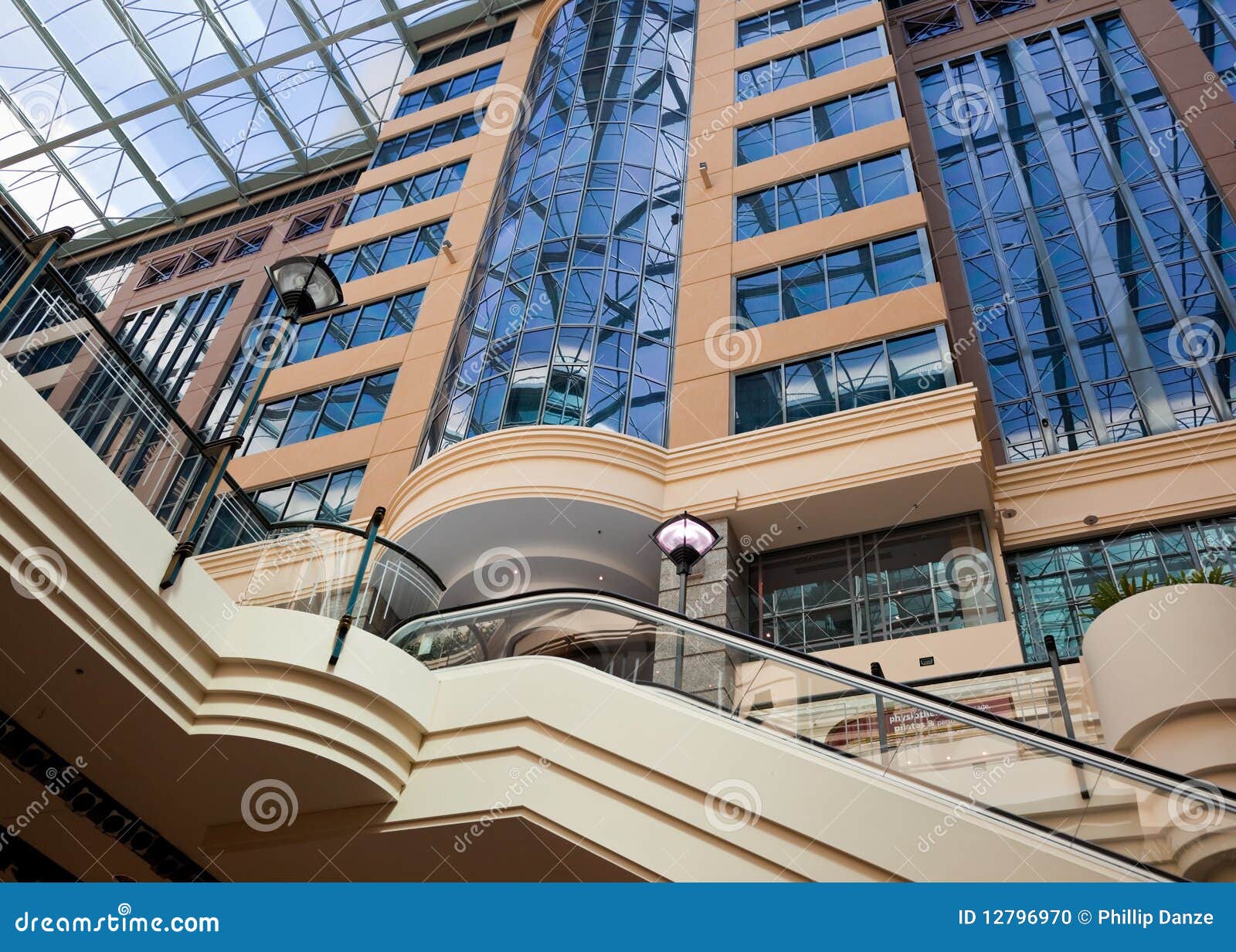 Modern Building with Atrium Stock Photo - Image of indoor, office: 12796970
