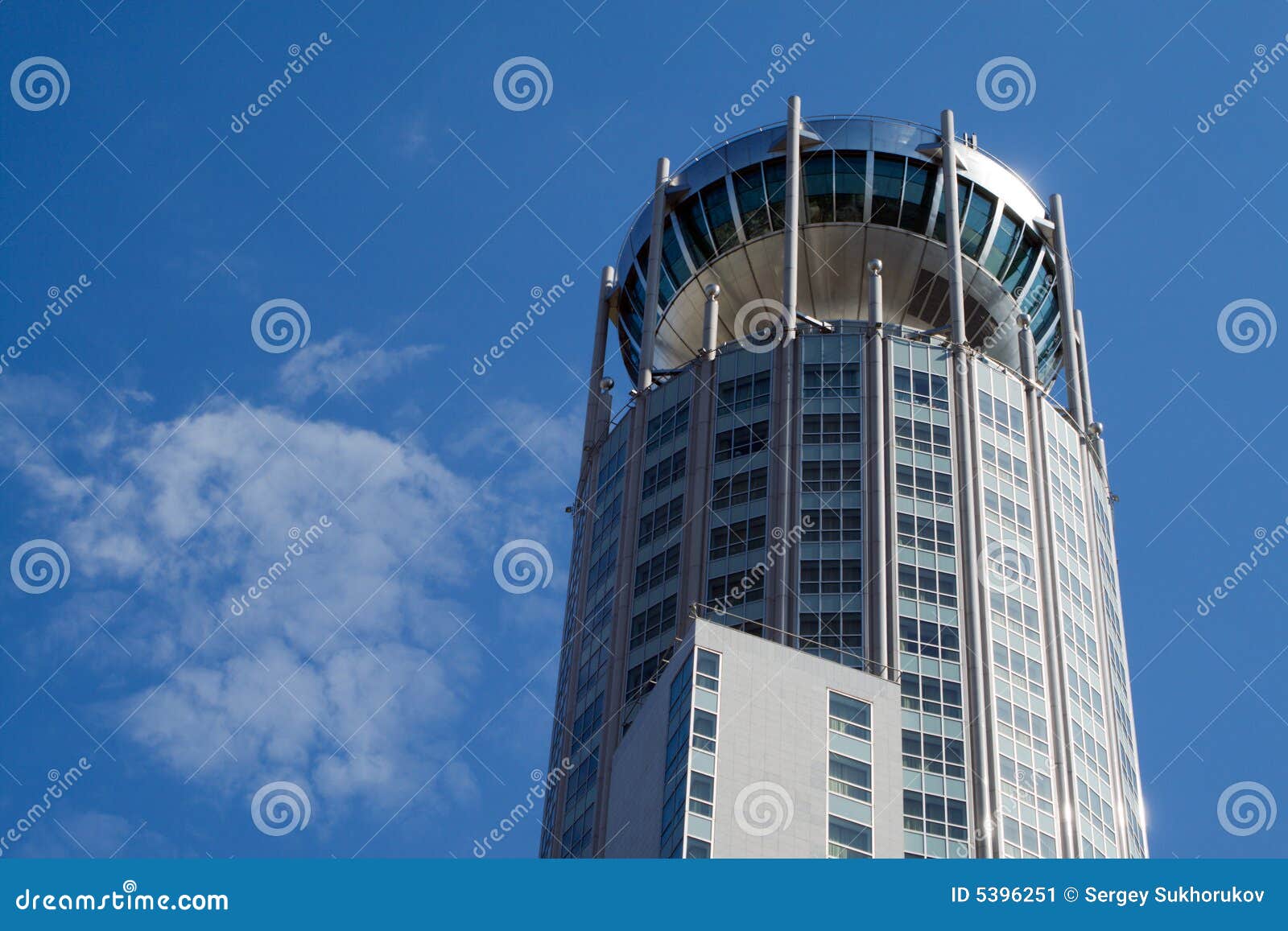 Modern Building on Background Blue Sky Stock Image - Image of ...