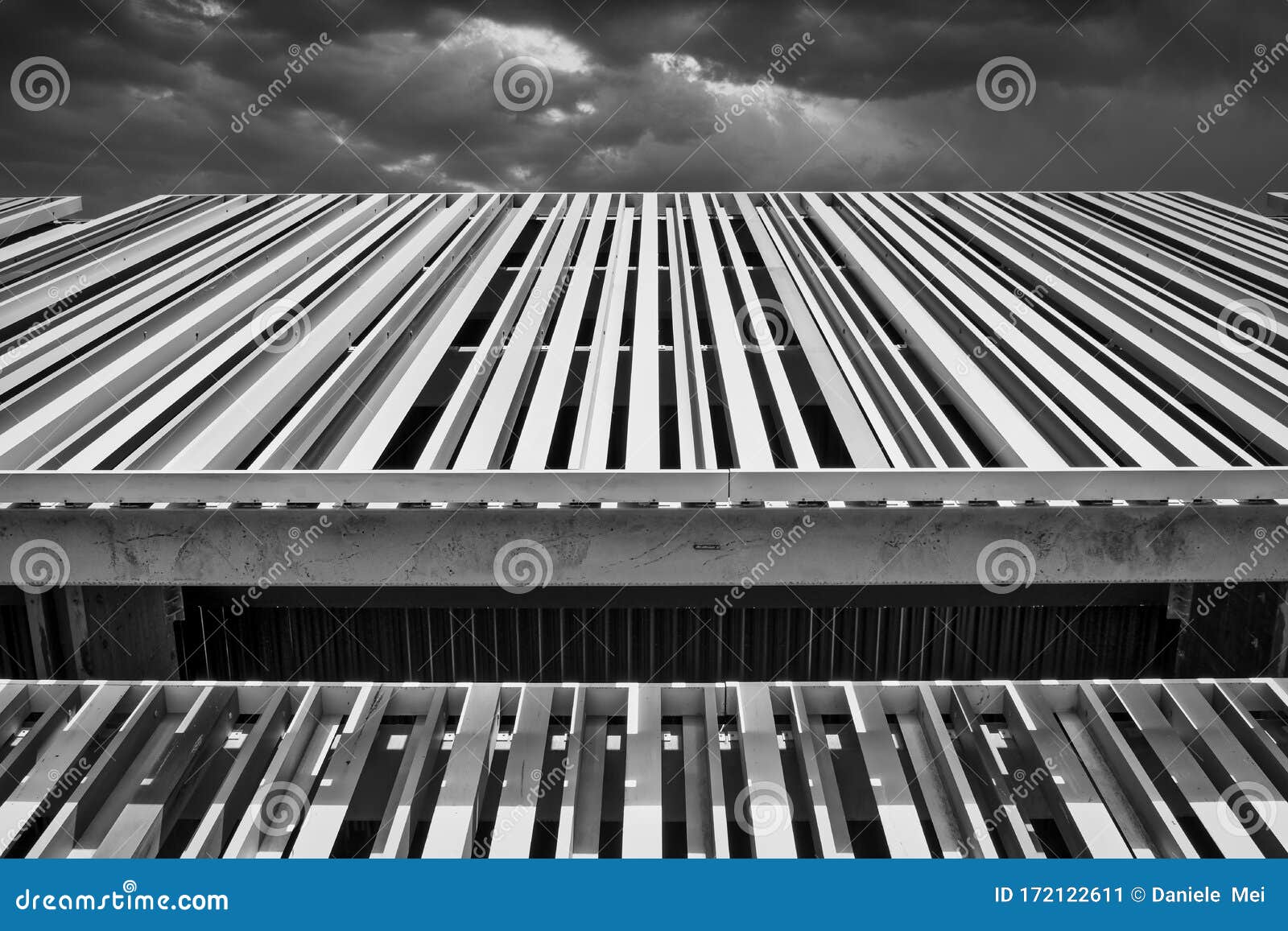 Modern Building Background, Monochrome Stock Image - Image of exterior ...