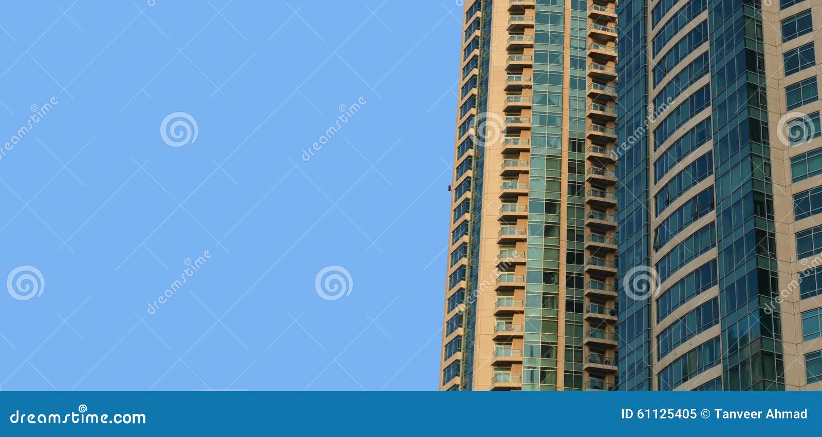 Modern Building Background with Sky Stock Image - Image of dubai, high ...