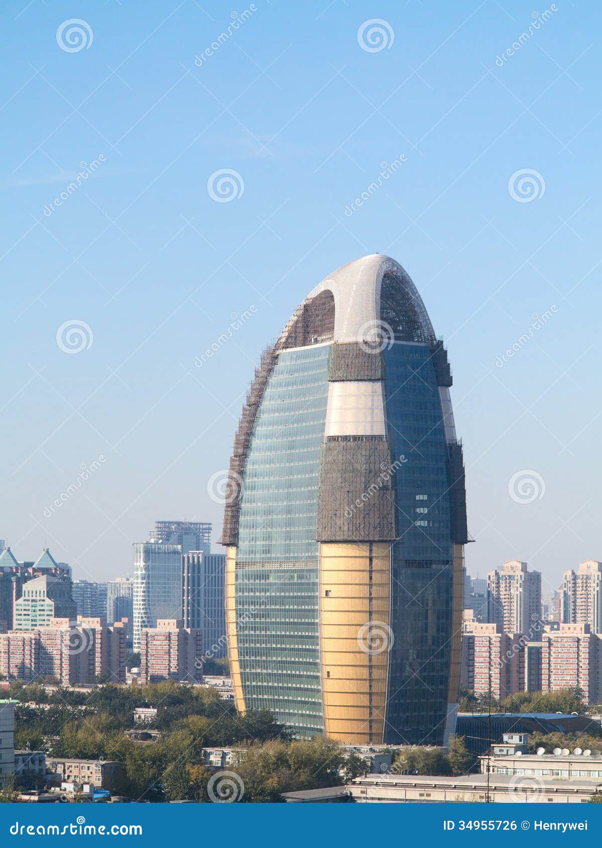 Modern building stock photo. Image of modern, chinese - 34955726
