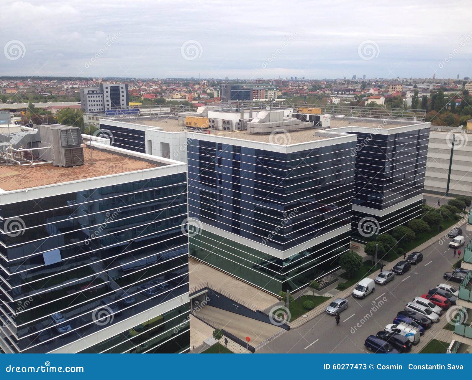 Modern Building in Bucharest Stock Image - Image of building, modern ...