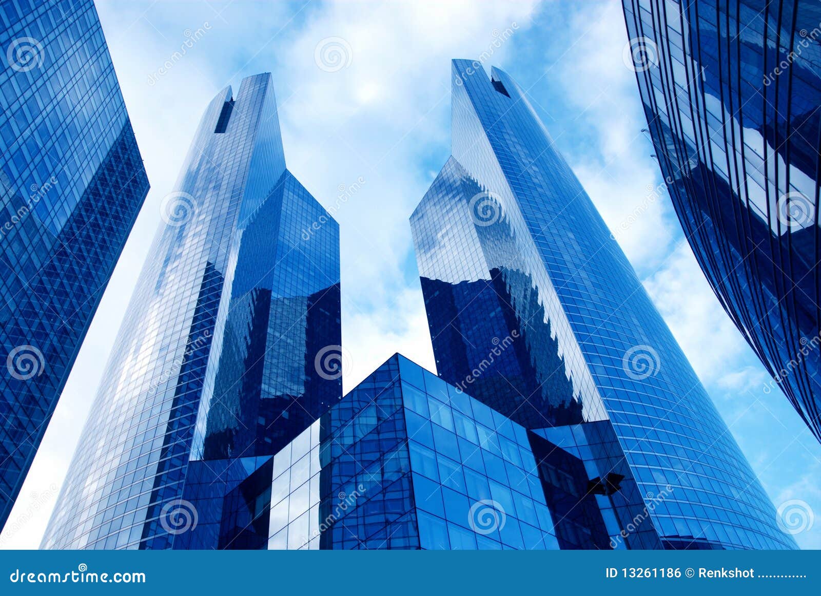 Modern Building Exterior In Frontal View With Horizontal Blinds Royalty ...