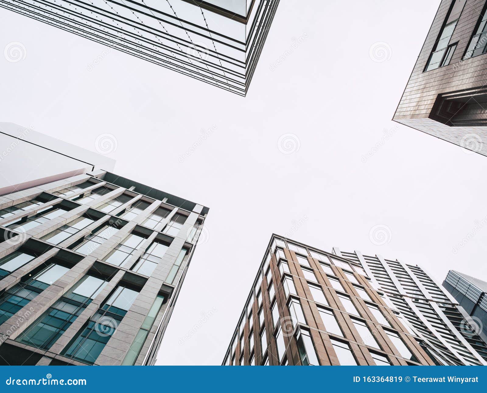 Modern Building Architecture Exterior Perspective Stock Image - Image ...