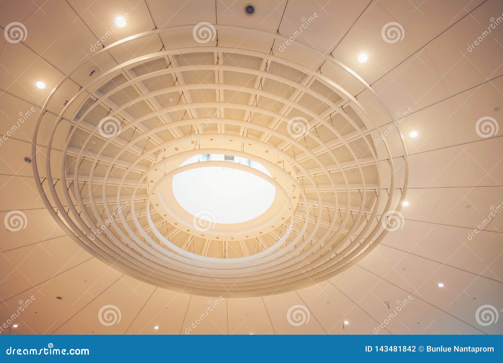 Modern Building Ceiling Geometry Roof of a Mall Stock Photo - Image of ...