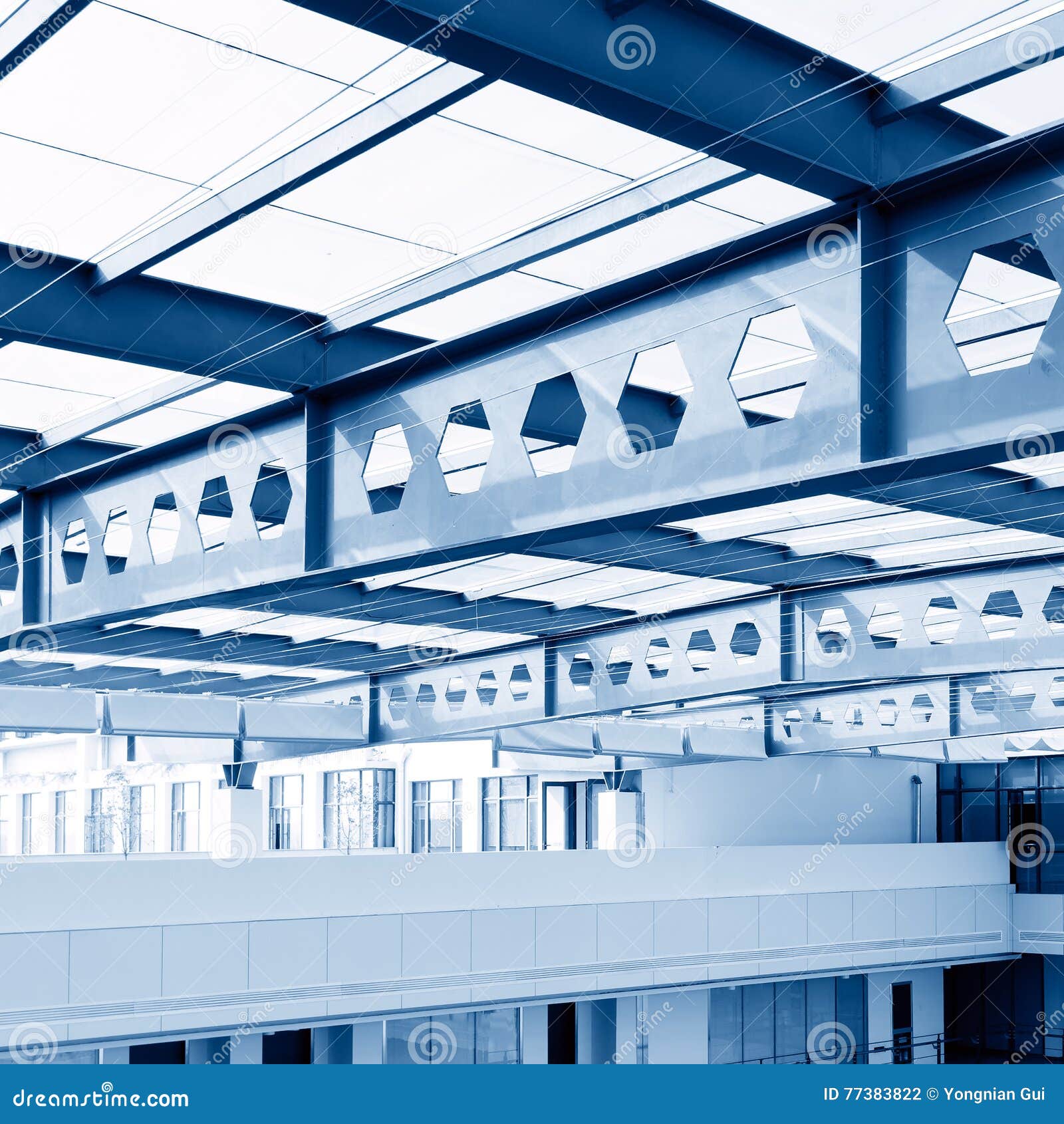 Modern building ceiling stock photo. Image of bright - 77383822