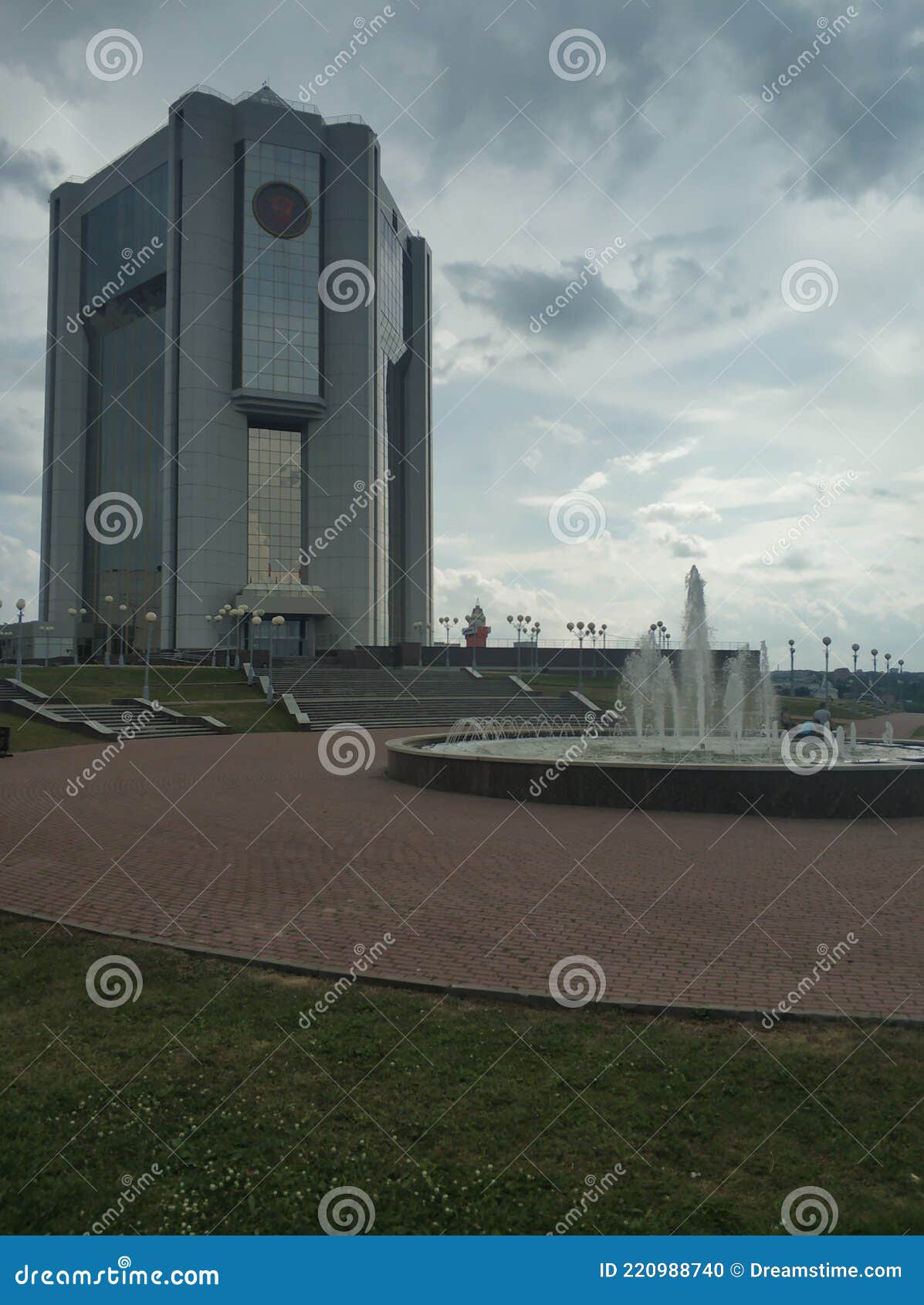 Modern Building in Cheboksary Stock Photo - Image of wood, cheb: 220988740
