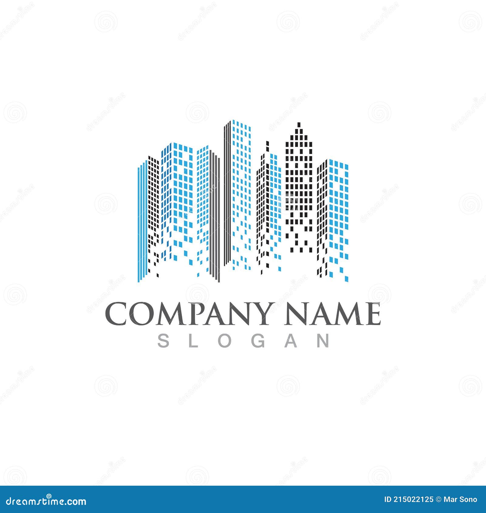 Modern Building City Logo Vector Image Stock Vector - Illustration of ...