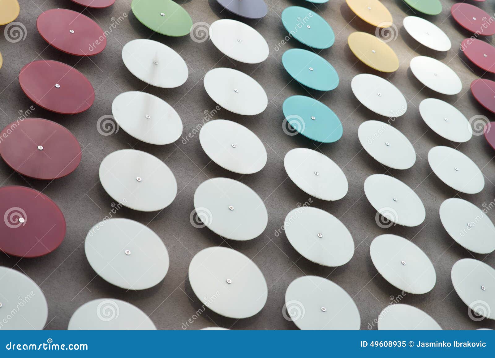 Modern Building Coated with Metallic Discs Pattern Editorial Image ...