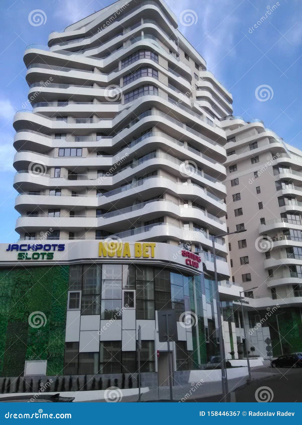 Modern Building with Combined Function Office and Living Properties ...