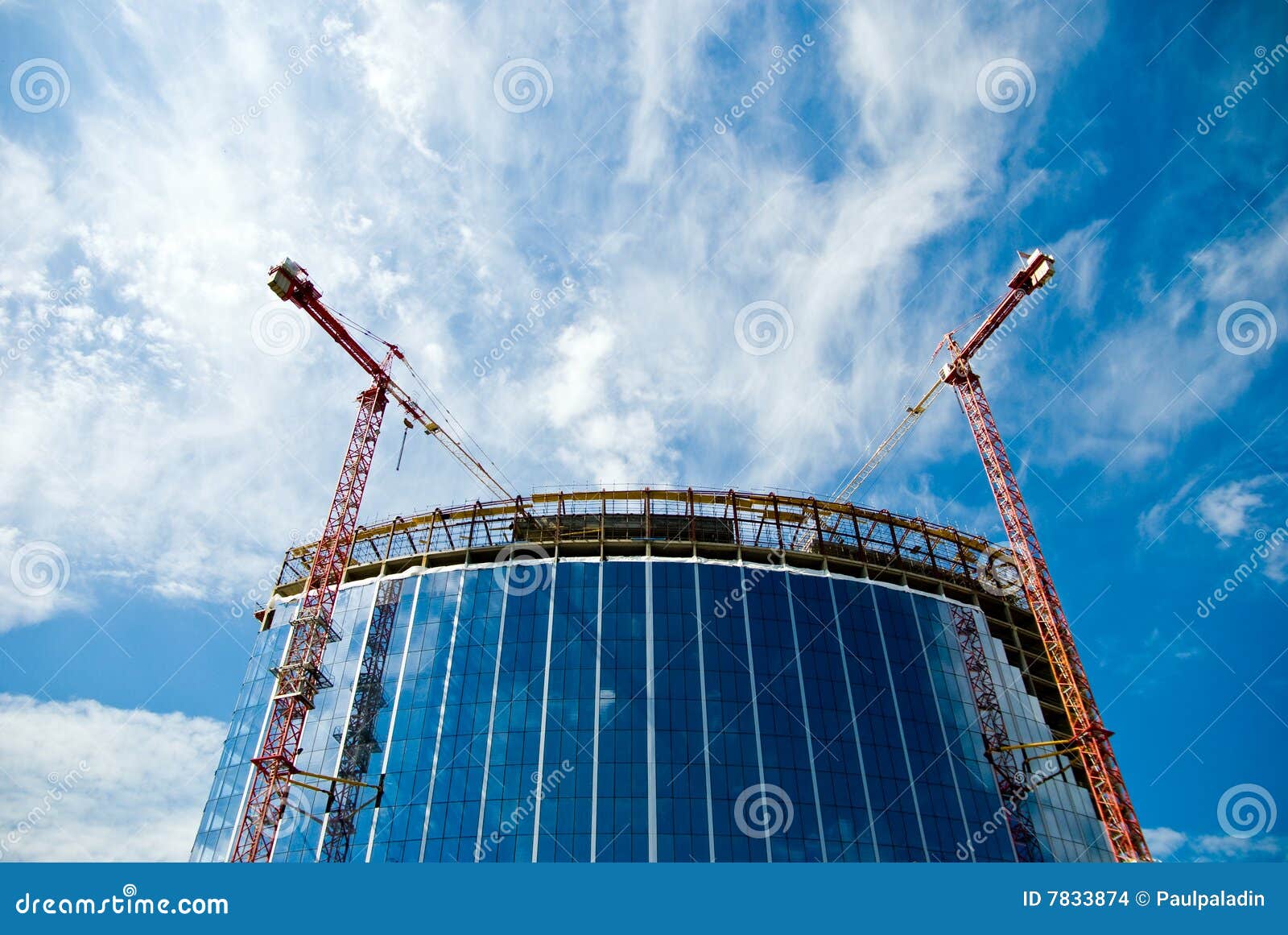 Modern Building Construction Stock Photo - Image of backgrounds, city ...