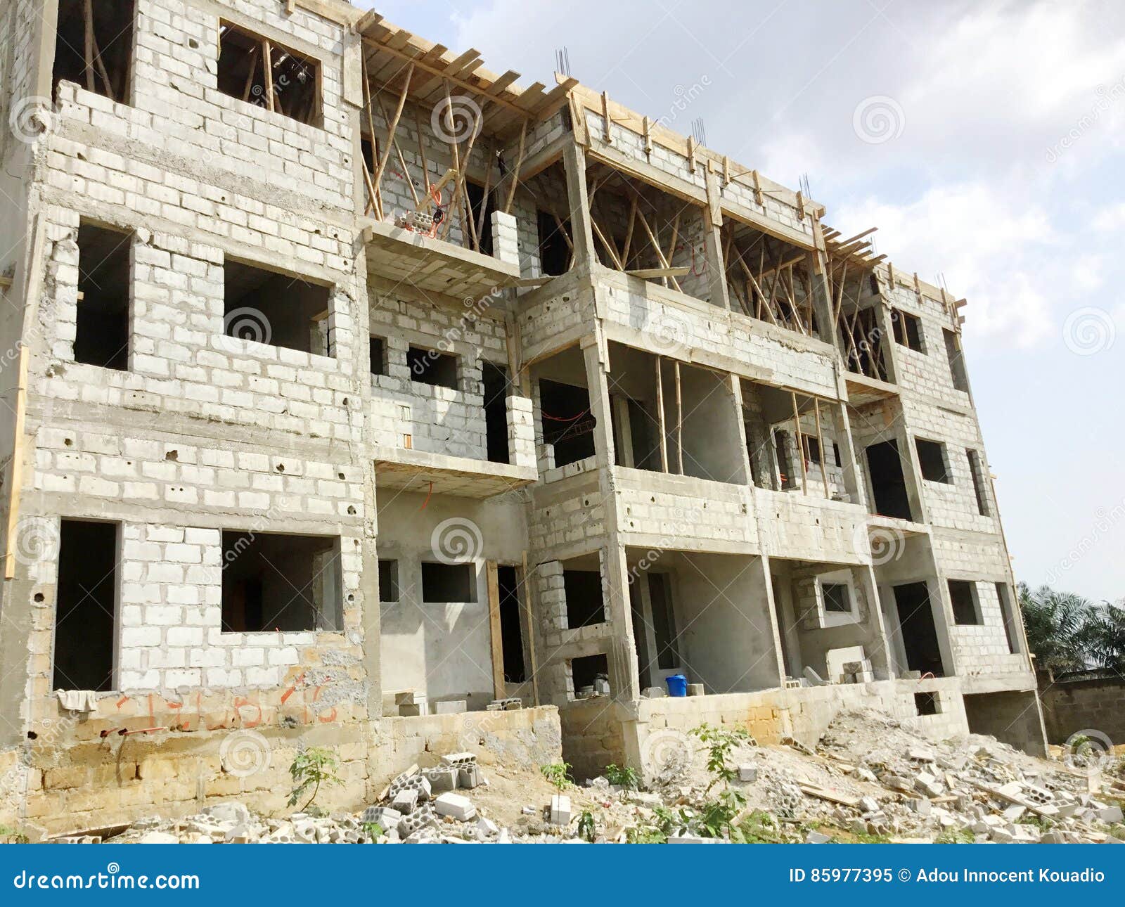 Modern Building Construction Stock Image - Image of architecture ...